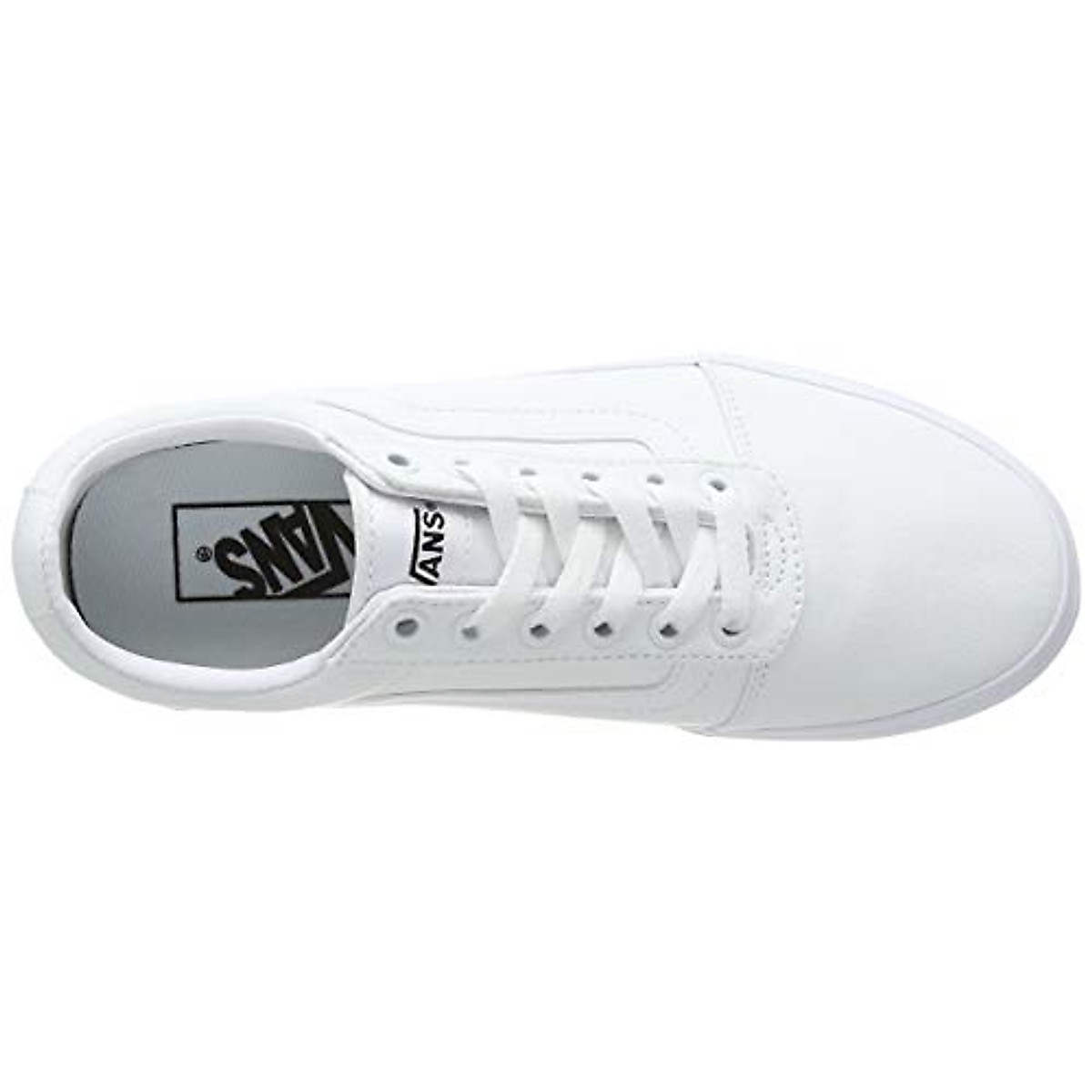 Vans Women's Ward Platform Sneaker, White Canvas White 0rg, 7.5