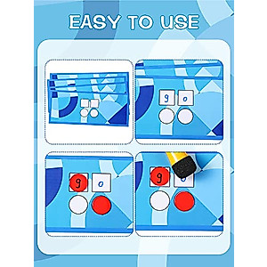 136 Pieces Sound Box Mats and Chips Set 36 Pieces Dry Erase Mats and 100 Pieces Chips, Phonemic Awareness Reading Games Supplies for Teacher Classroom Reading Writing Materials (136 Pieces)