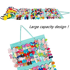 JOYMOMO Hair Bow Holder Organizer For Girls Hanging Bow Holder For Girls Hair Accessories Storage Organizer For Headbands, Hair Clips, Hair Ties, Scrunchies (Without Hair Bows) (green)