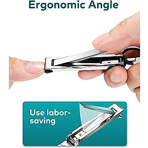 MR.GREEN Portable Nail ClippersMedical Grade Stainless Steel Foldable Nail Cutter Ultra Slim Travel Design