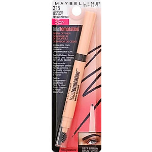 Maybelline Total Temptation Eyebrow Definer Pencil, Deep Brown, 1 Count