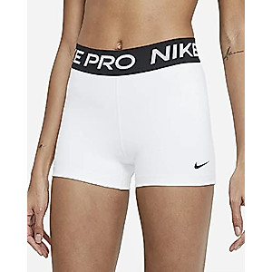 Nike Women's Pro 365 3 Inch Shorts (Medium White)