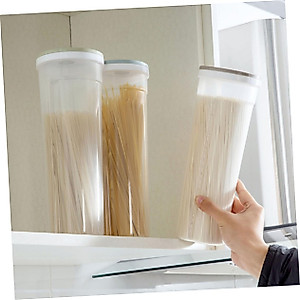 Ciieeo 2pcs Food Organizers Clear Containers Grains Container Spaghetti Organization Pasta Container Food Container Cereal Container Noodles Container Spaghetti Container Storage Cereals