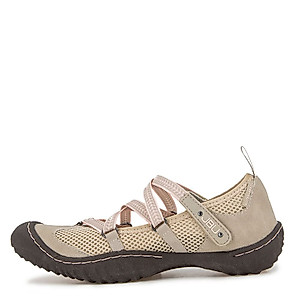 JBU by Jambu Women's Seashell Water Ready Mary Jane Flat, Taupe, 9