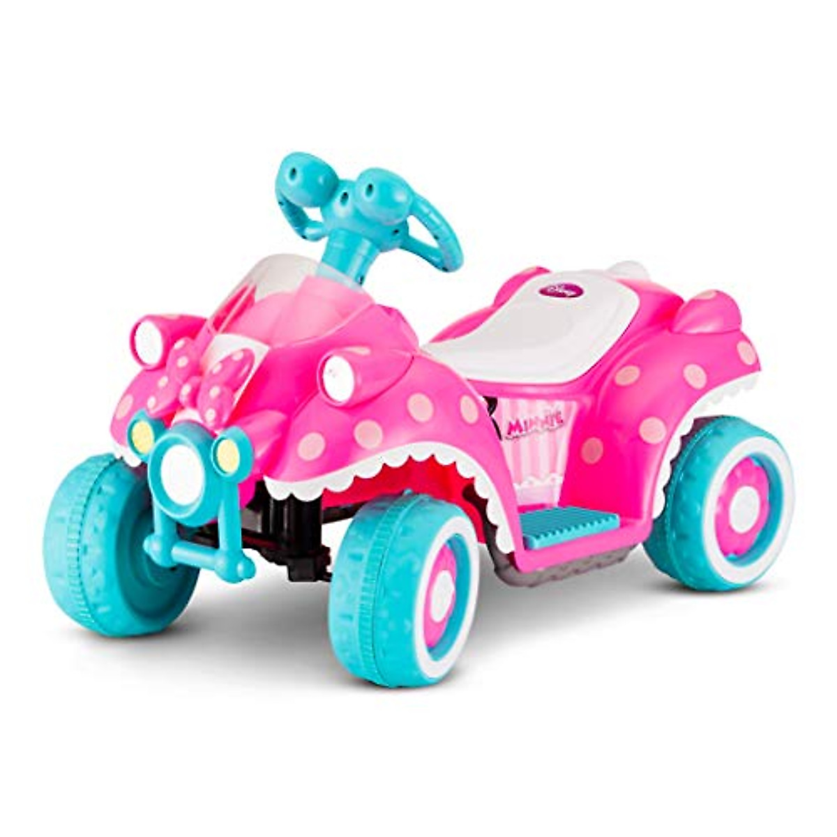 Kid Trax Toddler Disney Minnie Mouse Quad Ride-On, Kids 18-30 Months, 6V Battery and Charger Included, Max Weight 45 lbs, Hot Pink