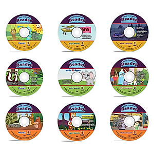 Early Reading Program for Baby, Toddler, Preschool, Kindergarten- Alphabet, Vowel Phonics & 200+ Sight Words - Little Champion Reader 9 DVD, Flash Card, Book Kit