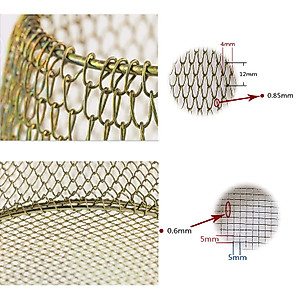 Egg Basket, Wire Storage Basket, Collapsible Metal Hanging Basket Empty Christmas Gift Basket With Handles Basket For Easter Eggs Candy Decorative Basket (Round)