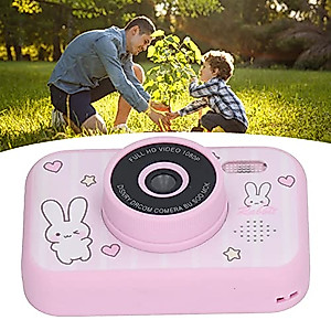 Kids Camera,Kids Digital Camera High Definition Dual Lens 40MP MP3 Player Eyeshield Big Screen Pink Digital Camera for Travelling