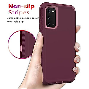 Guirble for Samsung Galaxy S20 Case,Shockproof Dropproof Galaxy S20 Case,Heavy Duty Protective for Samsung S20 Case 6.2 Inch (Purple/Pink)