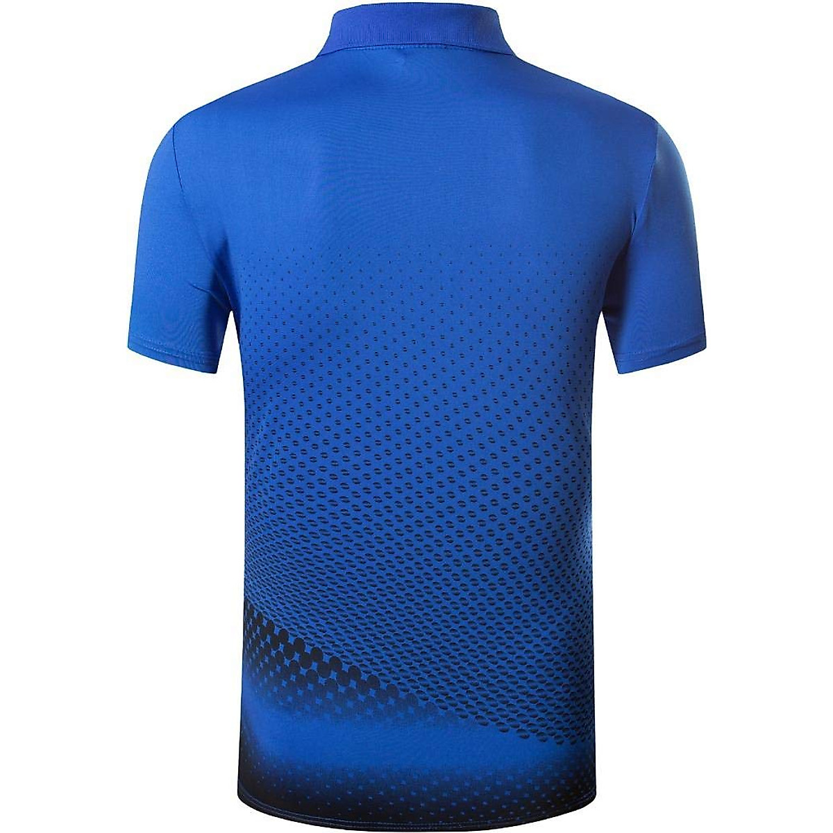 Sportides Men's Short Sleeve Sport Polo T-Shirts LSL195 Blue XXL