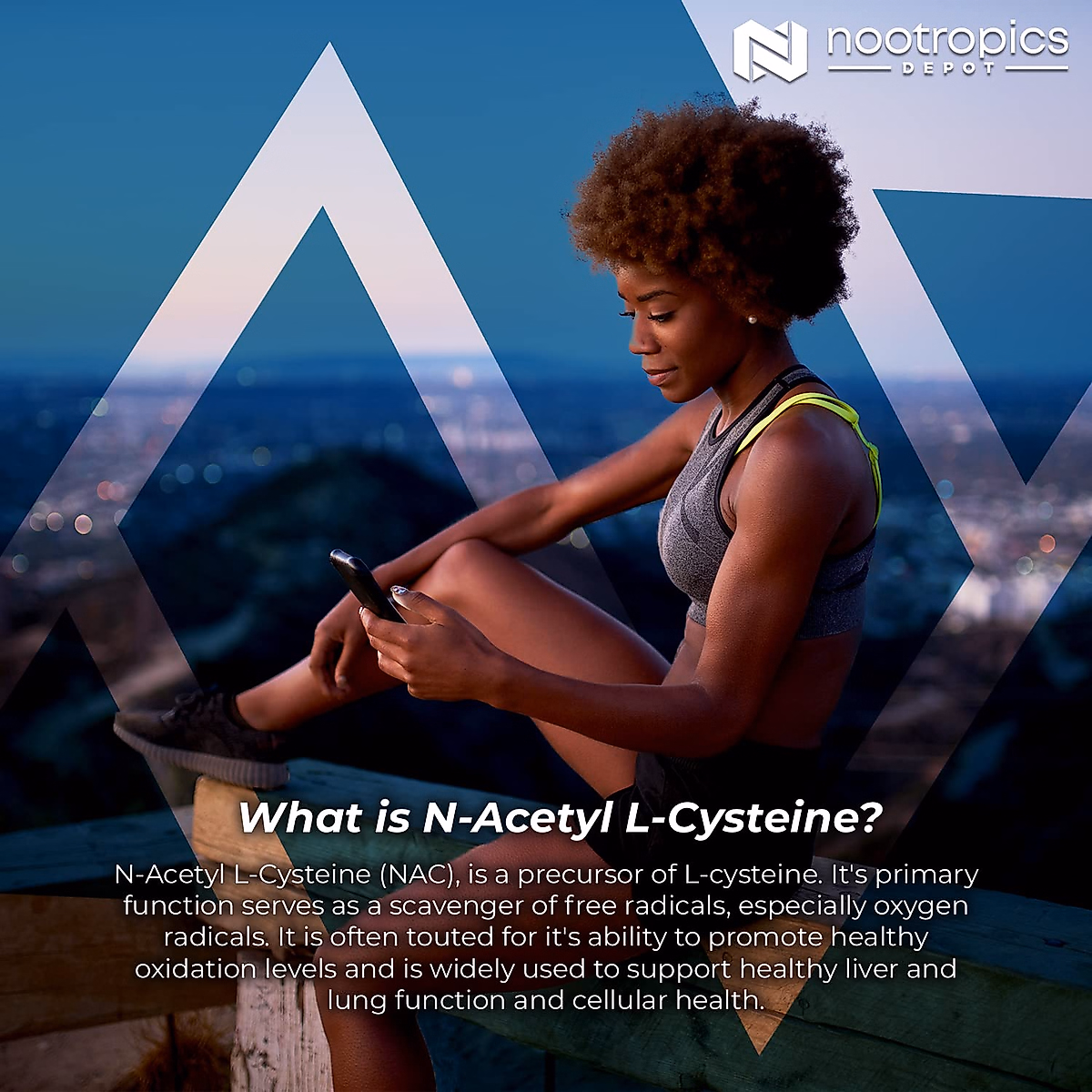 Nootropics Depot N-Acetyl L-Cysteine Capsules | 500mg | NAC | 180 Count | Supports Healthy Liver Function | Cellular Health | Glutathione Levels | Healthy Oxidation Levels