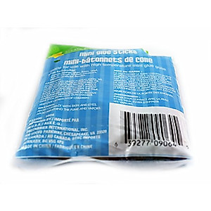 Crafters Square Mini Glue Sticks - Glitter - Red, Green, Gold, Silver - 15 sticks in package