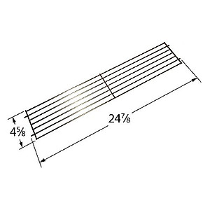 Music City Metals 02345 Chrome Steel Wire Warming Rack Replacement for Select Weber Gas Grill Models