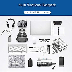Deumy Water-proof Business Laptop Backpack,4 in1 Multi-Functional Travel Rucksack