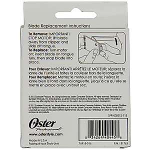 Oster Detachable Blade Size 0000 Fits Classic 76, Octane, Model One, Model 10 Clippers, 0.25 mm