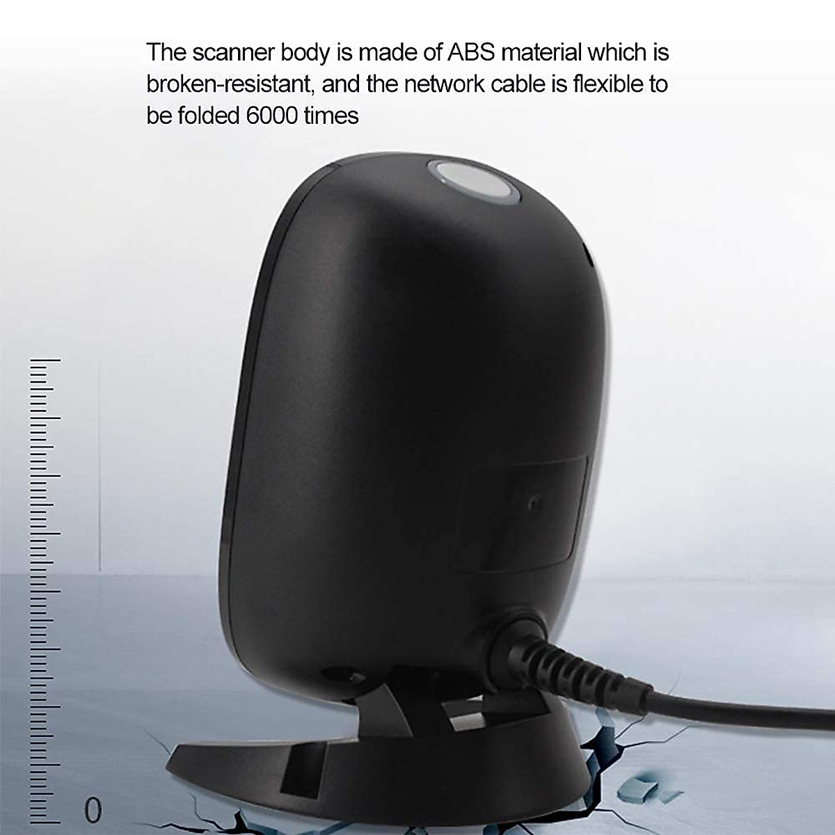 Sonew Hands- QR Barcode Scanner, Wired Omnidirectional Automatic Barcode Reader for Supermarket Pharmacy Retail Store Warehouse Cash Register