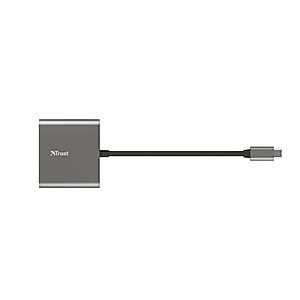 Trust Dalyx 3-in-1 Multiport USB-C Adapter, USB-C PD Port, USB, HDMI, HDR and HDMI 1.4 (4K 30Hz), 5 Gbps USB 3.2 Gen 1, MacBook, PC, Laptop, Chromebook