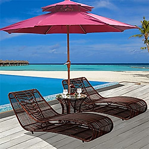 QUUL Garden Patio Furniture 7-Piece PE Vine Cut Upholstered Sofa Set Outdoor Sofa Type Appearance