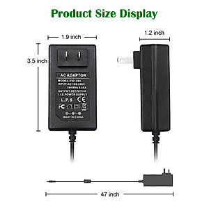 12V 4A Power Supply Adapter - LeTaoXing AC 100-240V 50/60Hz to DC 12V/4A 48W Charger 5.5mm x 2.5mm 12V4A for LED Strip Light LED Driver CCTV Security System