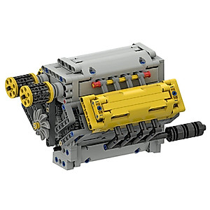 KAROYD Technic V8 Steam Engine Building Kit, Engine Series Building Blocks Set (770PCS) - Dynamic