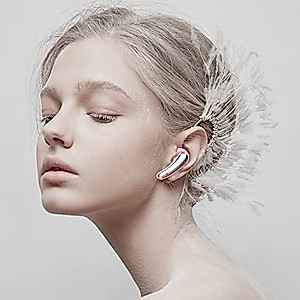 Aresrora Wireless Earbuds,TWS Bluetooth 5.1 in-Ear Headphones,TWS Wireless Earbuds with Type-c Charging Interface, Touch Control Earphones and Hi-Fi Stereo Sound Headset for iPhone and Android (Pink)
