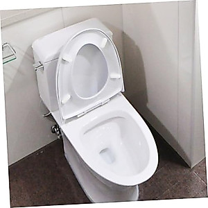 Veemoon 8pcs Toilet Seat Cover Bidet Toilet Seat Buffers Bumpers for Toilet Seat Toilet Seat Bumper for Bathroom Toilet Seat Bumper Replacement Kit Toilet Bumpers for Seat White Ldpe