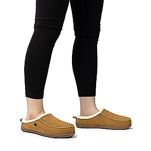 RockDove Women's Dakota Faux Shearling Lined Slip-On, Size 9-10 US Women, Beige