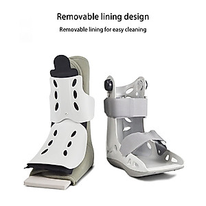 Walking Boot Medical Orthopedic Walker Boot for Ankle and Foot Injuries for Broken Foot Sprained Ankle Fractures or Achilles Surgery Recovery Inflatable Surgical Leg Cast,Lager