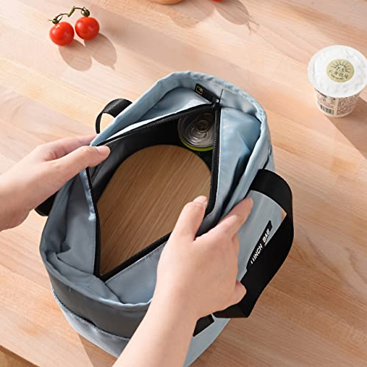 Insulated Lunch Bag for Women Men - Reusable Lunch Box for Adults Deluxe Leakproof Lunch Tote Bag Large Thermal Cooler Bag with Pockets for Work, Picnic, Travel