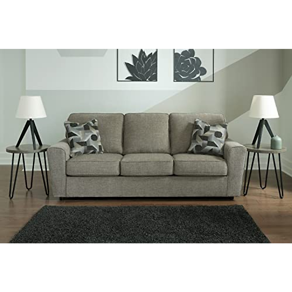 Signature Design by Ashley Cascilla Casual Sofa, Light Gray
