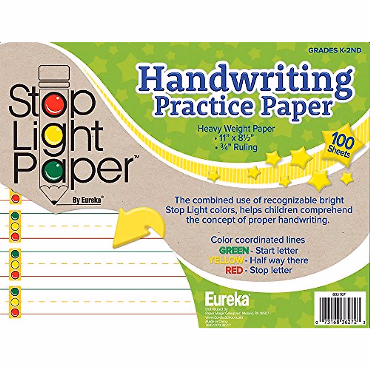 Eureka Back to School Handwriting Practice Paper for Students, 100CT