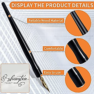 FEATTY Calligraphy Pens Set - 17 Pieces Stainless Steel Calligraphy Pen Nibs with 1 Piece Nib Holder for Writing Painting Signing Christmas Present