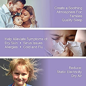 Lasko UH300 Warm and Cool Humidistat and Timer, Quiet, Soothing Ultrasonic Dual Mist Humidifiers for Baby Nursery, Bedroom, Kids, Large Room and Home, 4.9L Tank, No Filter, White