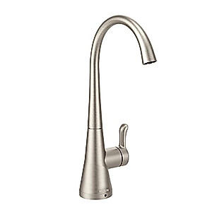 Moen S5520SRS Sip Transitional Cold Water Kitchen Beverage Faucet with Optional Filtration System, Spot Resist Stainless