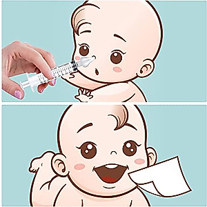 JUSONEY Baby Nose Syringe - Professional Fly Baby Irrigator with Clean and Reusable Silicone Nose Tips (2 Pieces)