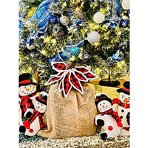 BAGTAK Burlap Bags with Drawstring 17 3/4" x 23" Burlap Sack (2 PACK) - Multi-Purpose Burlap - Gift Bags - Potato Bag - Storage Bag - Arts & Crafts - Ships from USA (2)