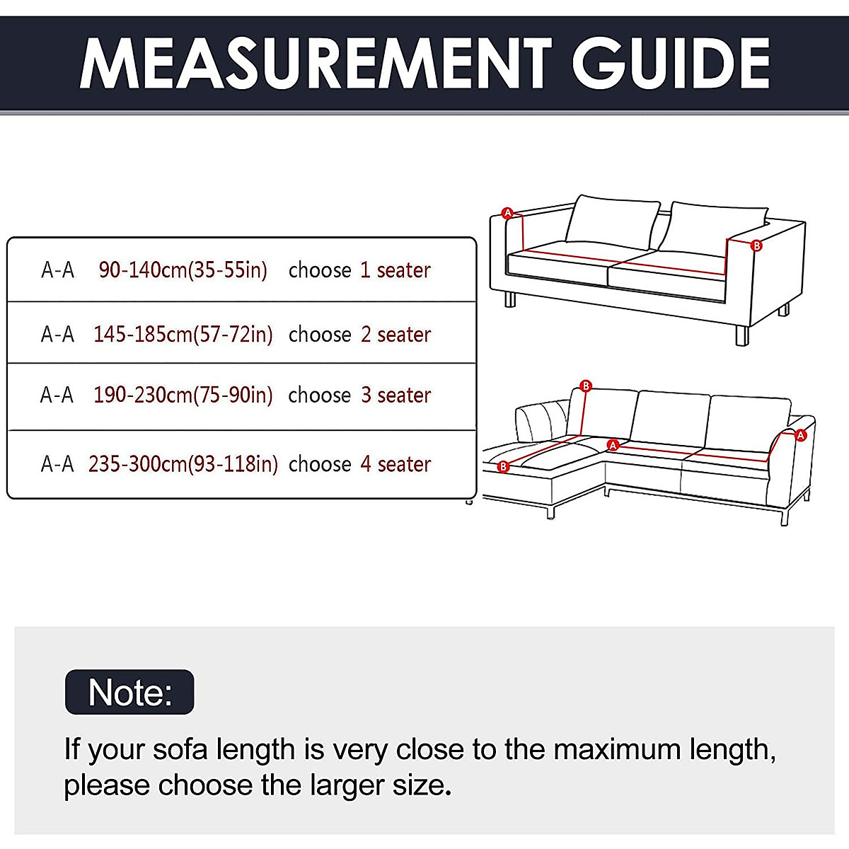 IMYOGI High Stretch Sofa Covers Combination Sofa 2 Pieces Stretch L Shape Sofa Slipcover Spandex Non Slip Furniture Protector for Kids & Pets -Navy Blue-4 Seater + 4 Seater