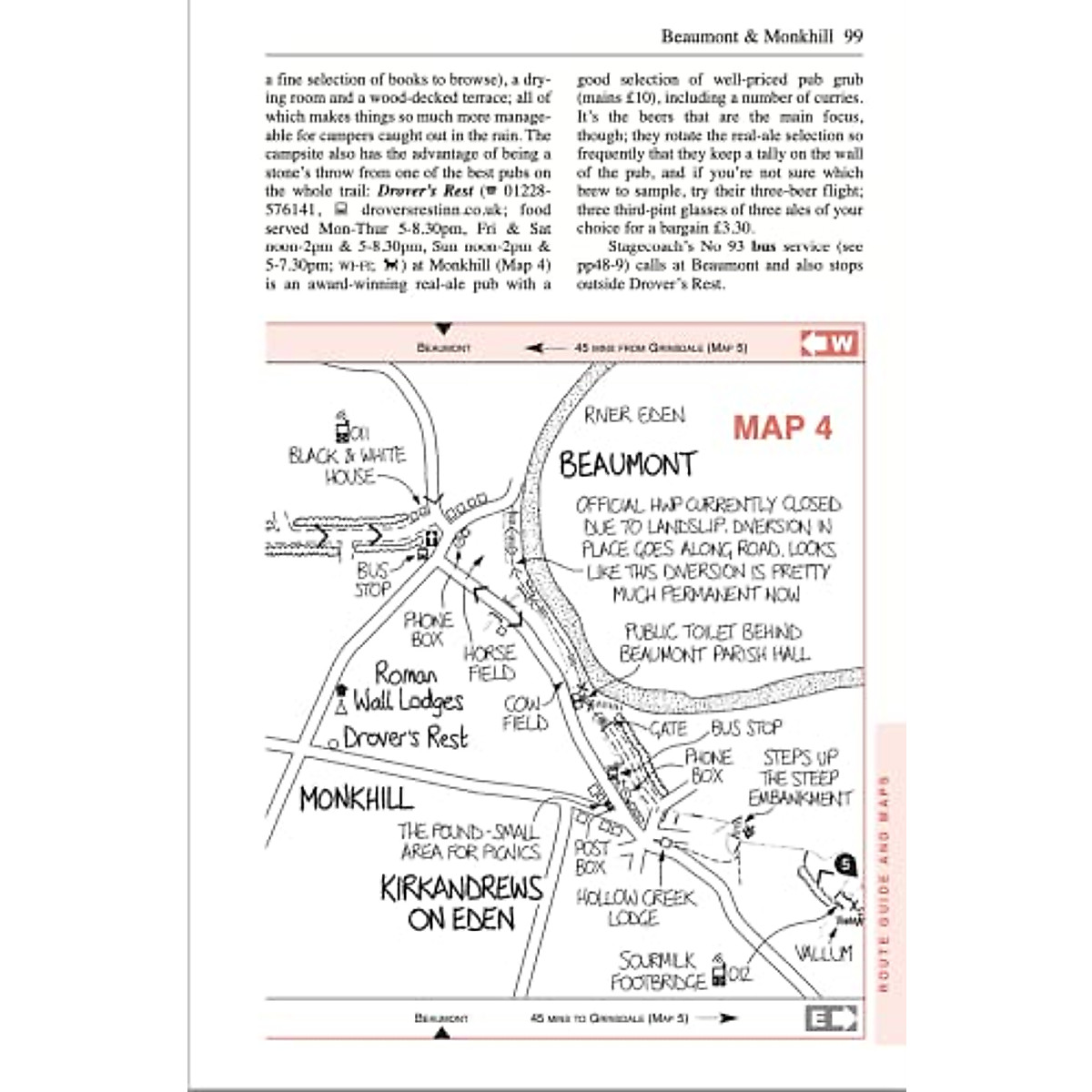 Hadrian's Wall Path: 64 Large-Scale Walking Maps & Guides to 29 Towns & Villages - Planning, Places to Stay, Places to Eat