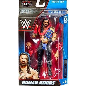 Mattel WWE Roman Reigns Elite Collection Action Figure with Accessories, Articulation & Life-like Detail, Collectible Toy, 6-inch