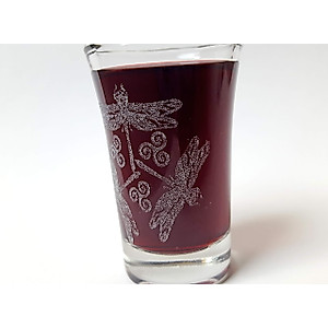 Dragonfly Shot Glass - Free Personalized Engraving Lyoncraft