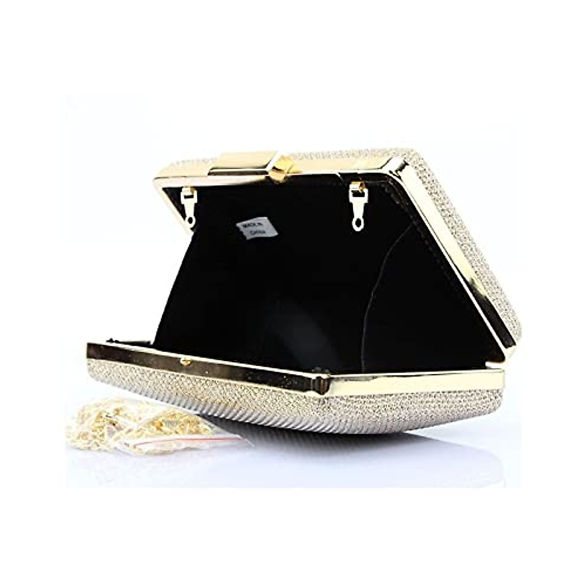 Evening Bag Fashion Evening Bag in Hand Party Bag in Hand Mini Dinner Bag in Hand Clutch Purses for Women (Color : Golden, Size : 19410cm)