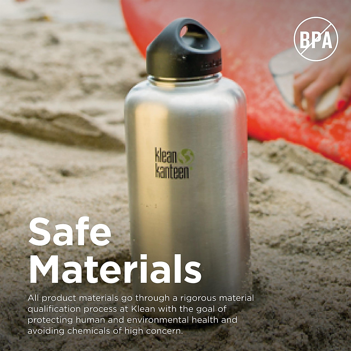 Klean Kanteen Wide Loop Cap, Leak Proof Wide Mouth Stainless Steel Interior Cap