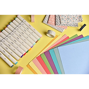 Sizzix, 80 Pack, Surfacez-Cardstock, 8 1/4" x 11 3/4", 20 Assorted Colors, 80 Sheets, 663007, 29.7 x 20 x 2.29cm, Bold