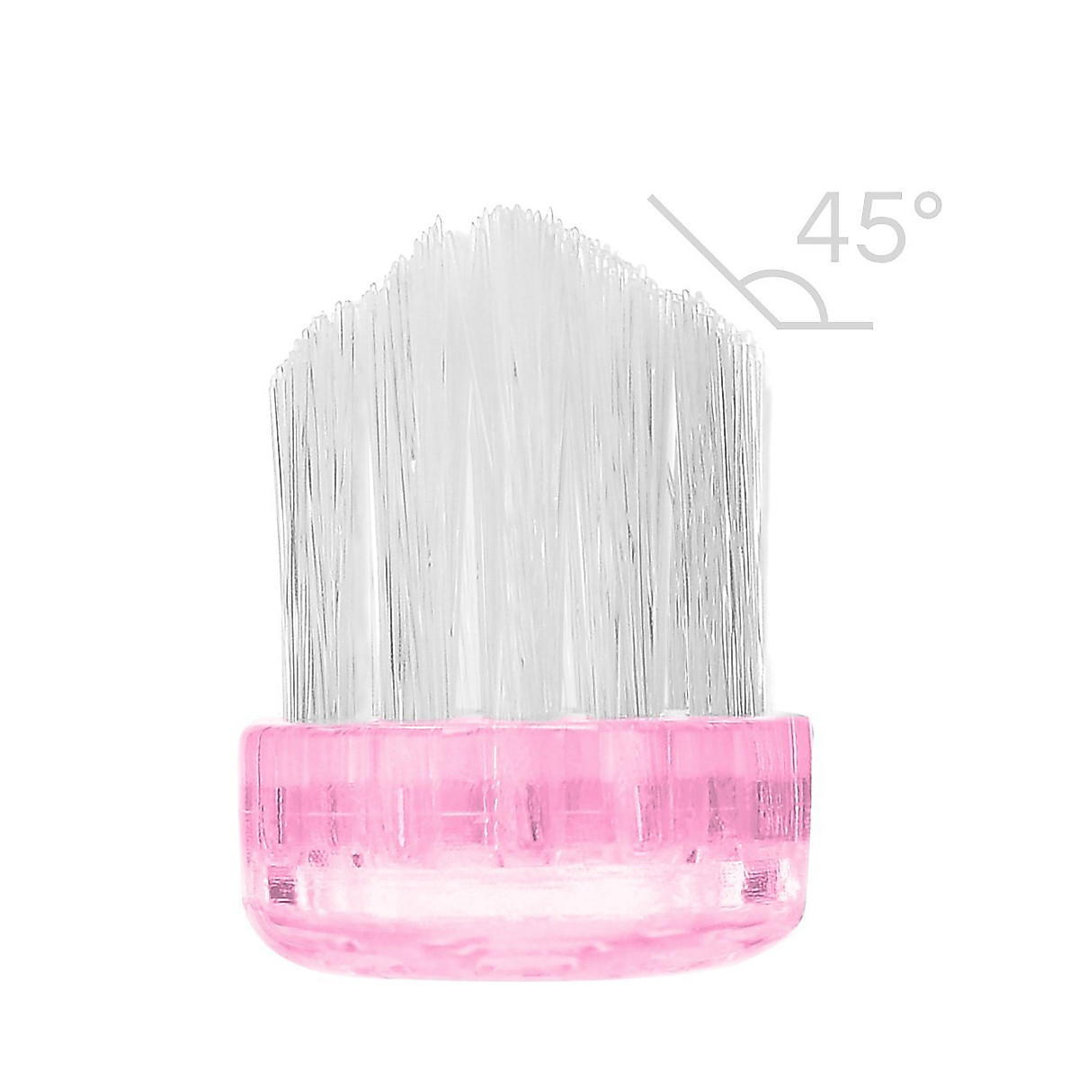 Supersmile New Generation Toothbrush w/ Patented 45° Soft Nylon Bristles - Whitening Tooth Brush w/ Ergonomic Handle Guarantees ADA Recommended Brushing Angle for Adults & Children (Pink)