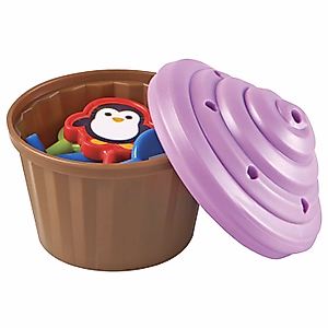 Learning Resources ABC Cupcake Party Toppers, Develops Language Skills, Early Alphabet Learning, Pretend Play Food, Vocabulary Toy, 64 pieces, Ages 3+