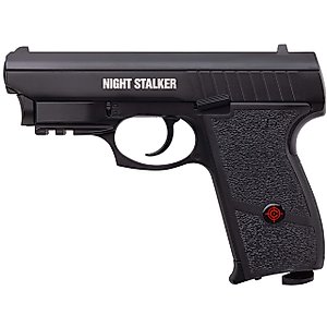 Crosman PFM520 Night Stalker CO2-Powered Air Pistol With Red Laser Sight (Class II <1 mW)