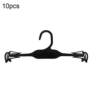 Clothes Hanger, 10Pcs Plastic Socks,Clothes Bra Underwear Hanger Wardrobe Closet Drying Rack Organizer - White