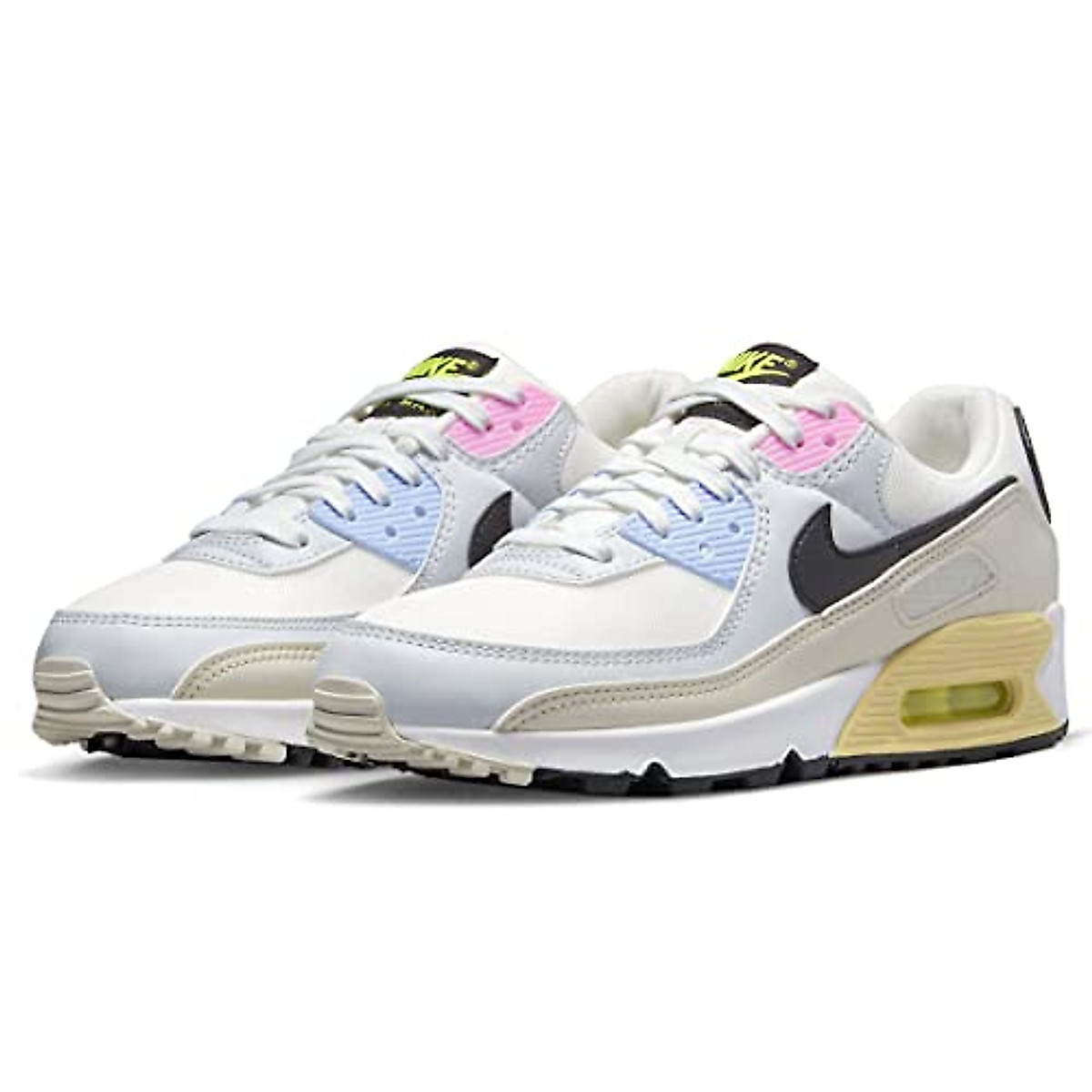 Nike Air Max 90 Women's Shoes (us_Footwear_Size_System, Adult, Women, Numeric, Medium, Numeric_8_Point_5), Summit White/Black-light Bone