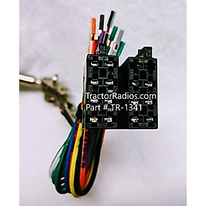 Semi Truck Stereo Male ISO Wiring Harness Radio CD Player in Dash Freightliner Plug Play International Peterbilt Volvo Freightliner Sterling Mack Kenworth