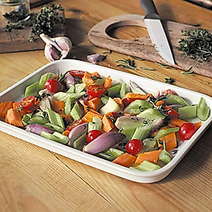 Villeroy & Boch Clever Cooking Rectangular Serving Plate/Lid, 12.5 x 8.5 in, Premium Porcelain, White